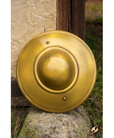 Rondache dorée diametre 35 cm