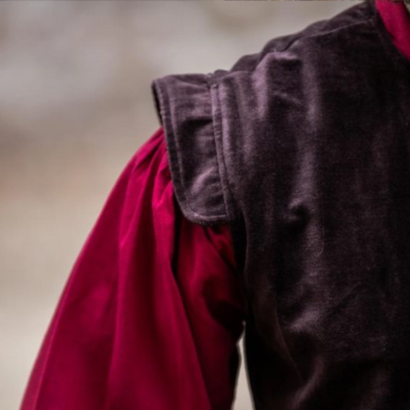 POURPOINT MEDIEVAL EN VELOURS - HEINRICH