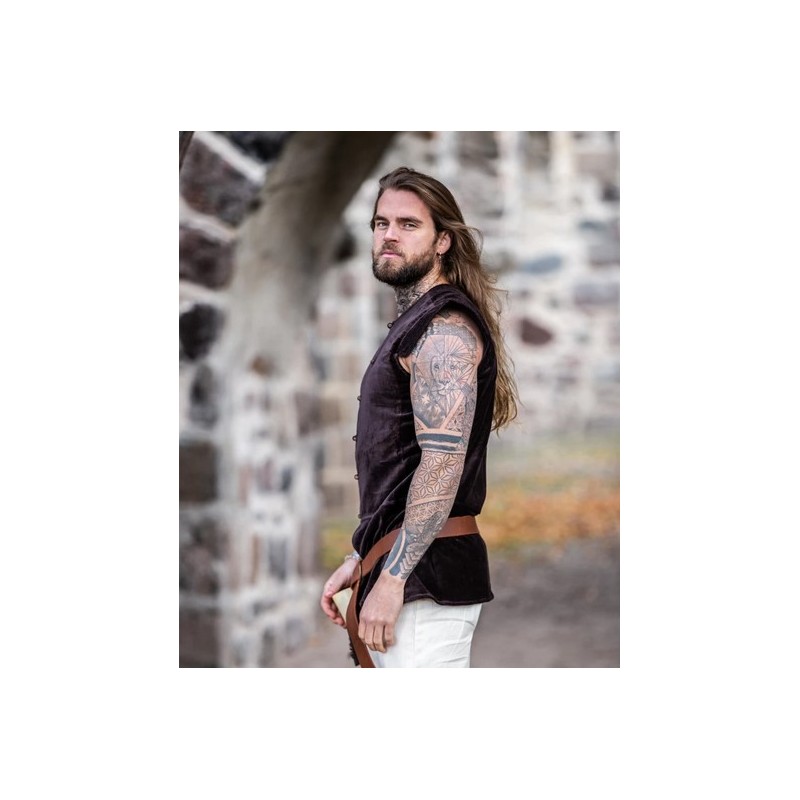 POURPOINT MEDIEVAL EN VELOURS - HEINRICH