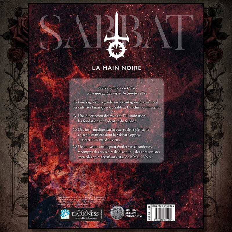 VAMPIRE : SABBAT - LA MAIN NOIRE