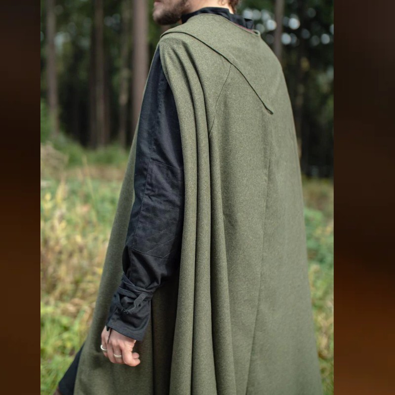 CAPE RANGER EN FLANELLE VERTE | CHEVALIER DU DRAC